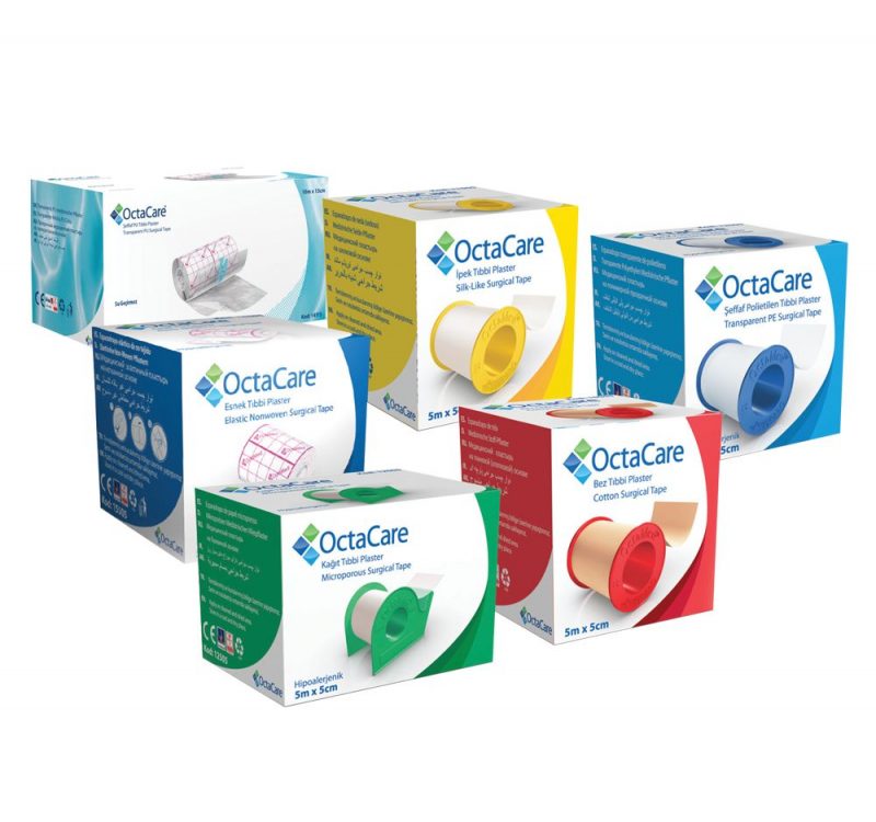 OctaCare Tıbbi İpek Plaster 5m x 5cm - Medico Turtle