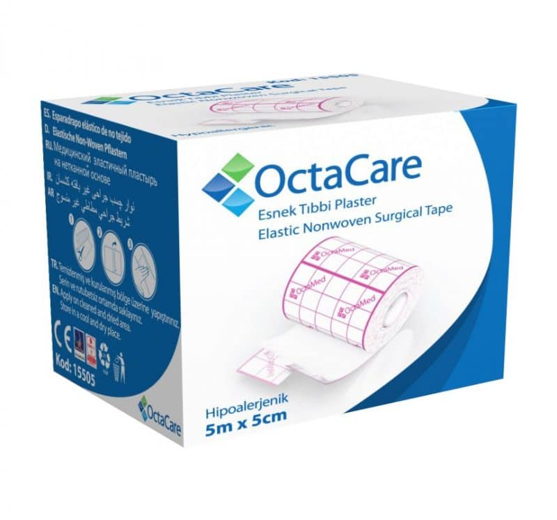 OctaCare Tıbbi Esnek Plaster (Fix) 5m x 5cm - Medico Turtle