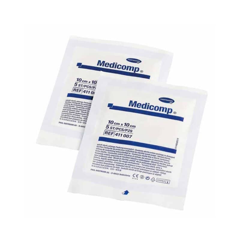 Hartmann Medicomp Extra - Steril 6 Katlı Gazlı Bez 10x10 cm - Medico Turtle